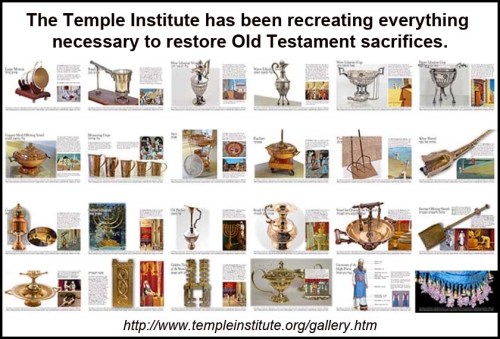 The Jewish Temple Altar has been rebuilt and is ready for use