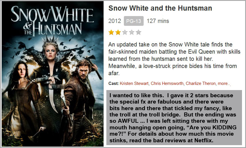 MOVIE REVIEW: Snow White and the Huntsman